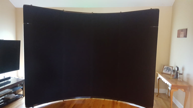 10' Full Fabric Skyline Mirage Pop-up Display with Podium Kit - Preown