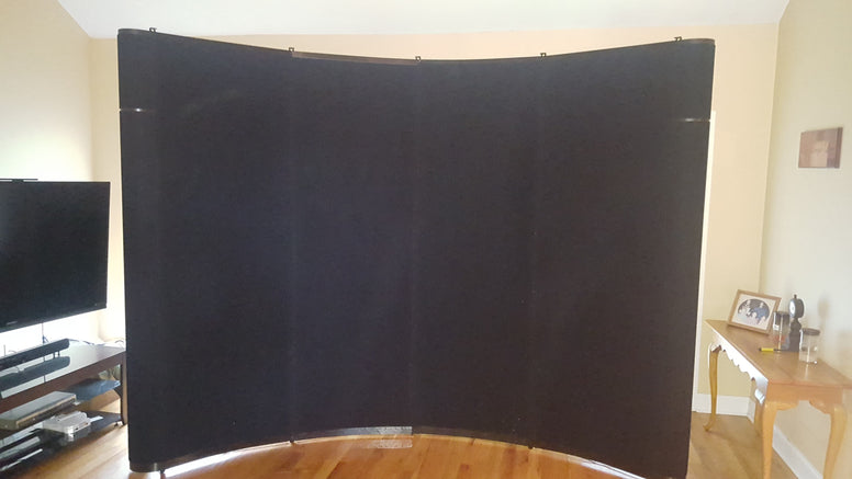 10' Full Fabric Skyline Mirage Pop-up Display with Podium Kit - Preown